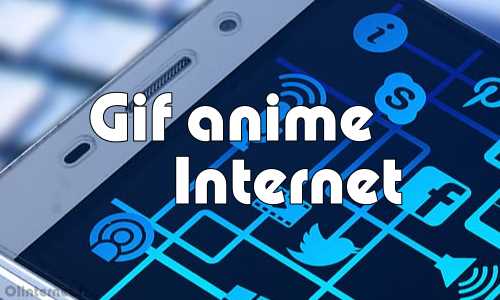 GIF Internet fibre optique, le debit Internet et arobase