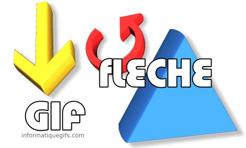Gif fleche anime droite et gauche, Gifs fleche haut et bas