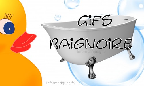Gifs baignoire et lavabo, Gif anime robinet et eau claire