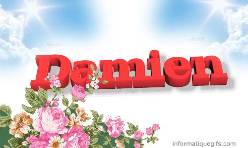 Gif Damien - Gif prenom Damien image 3D