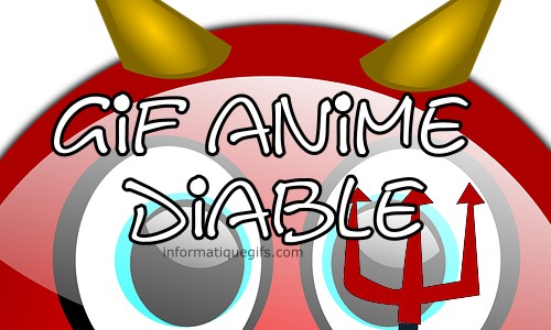 Gif diable trident et gif petit demon rouge, Gifs diable