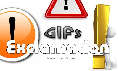 GIF exclamation, Gifs point exclamation