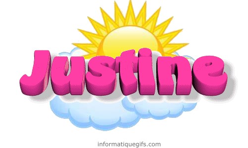 Gif Justine, images Gifs prenom Justine animes