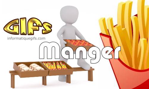 GIF manger bouger, gifs poulet et hamburger