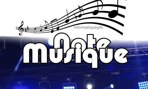 GIF note de musique, Gifs musicien et notes, Gifs animes cle de sol