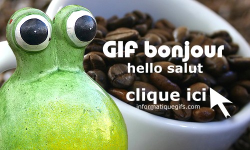Gif bonjour les amis, images gifs bonjour en 3D