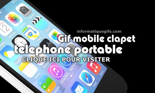 GIF mobile clapet, Gifs telephone portable