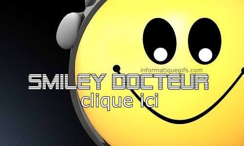 Gif anime docteur, medecin de famille en Smiley